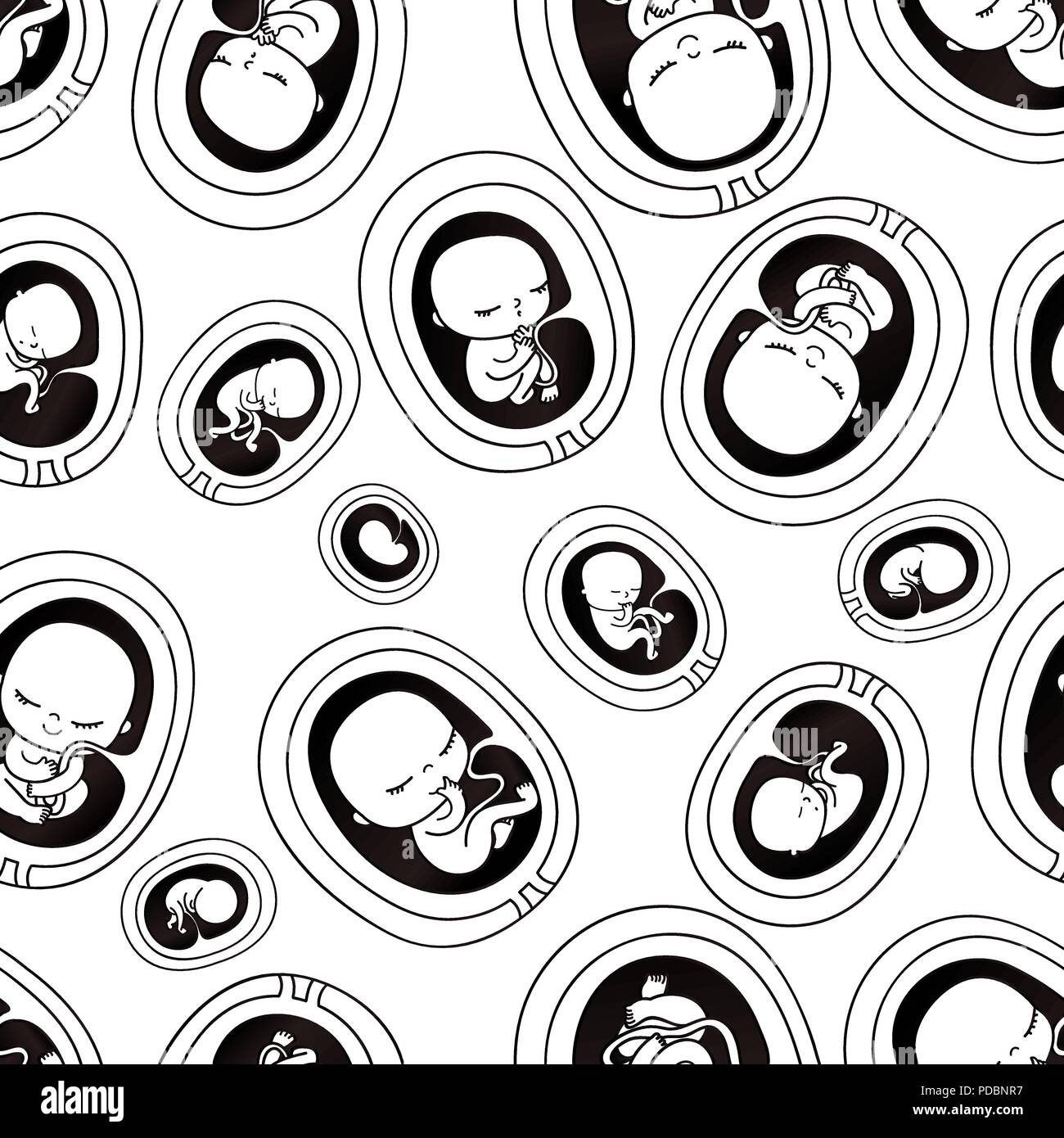 Unborn babies Stock Vector Images - Alamy