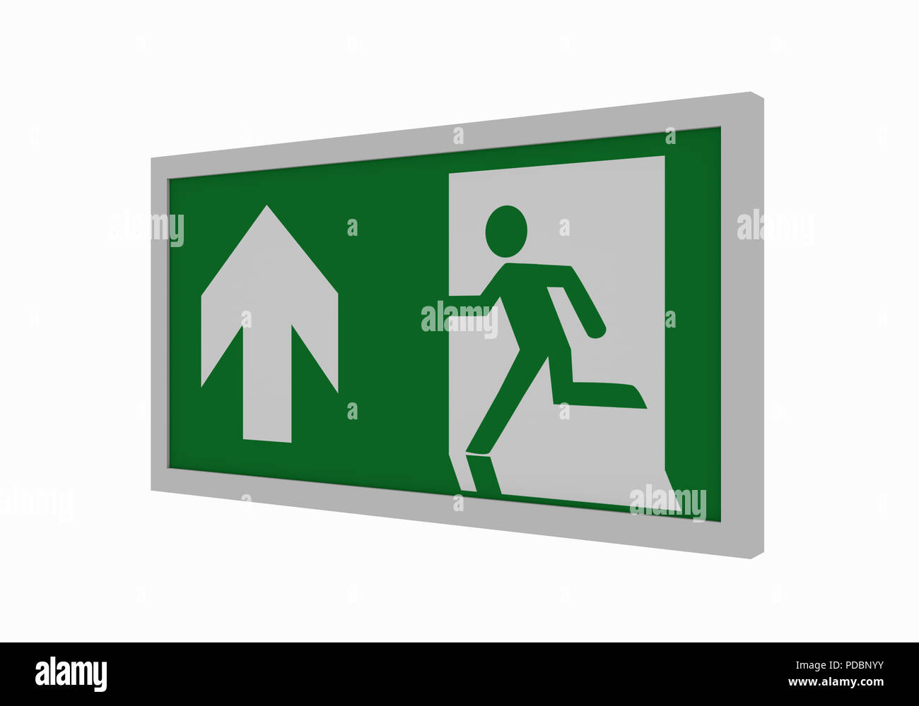 current escape signs according to ASR A1.3: emergency exit straight ...