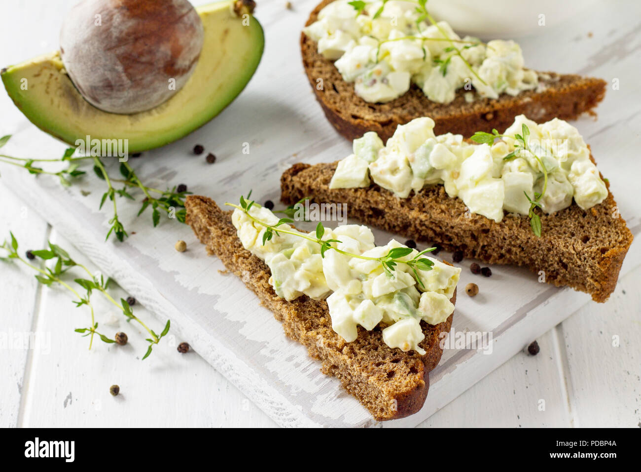 Avocado sandwiches. Traditional latinamerican mexican sauce guacamole ...