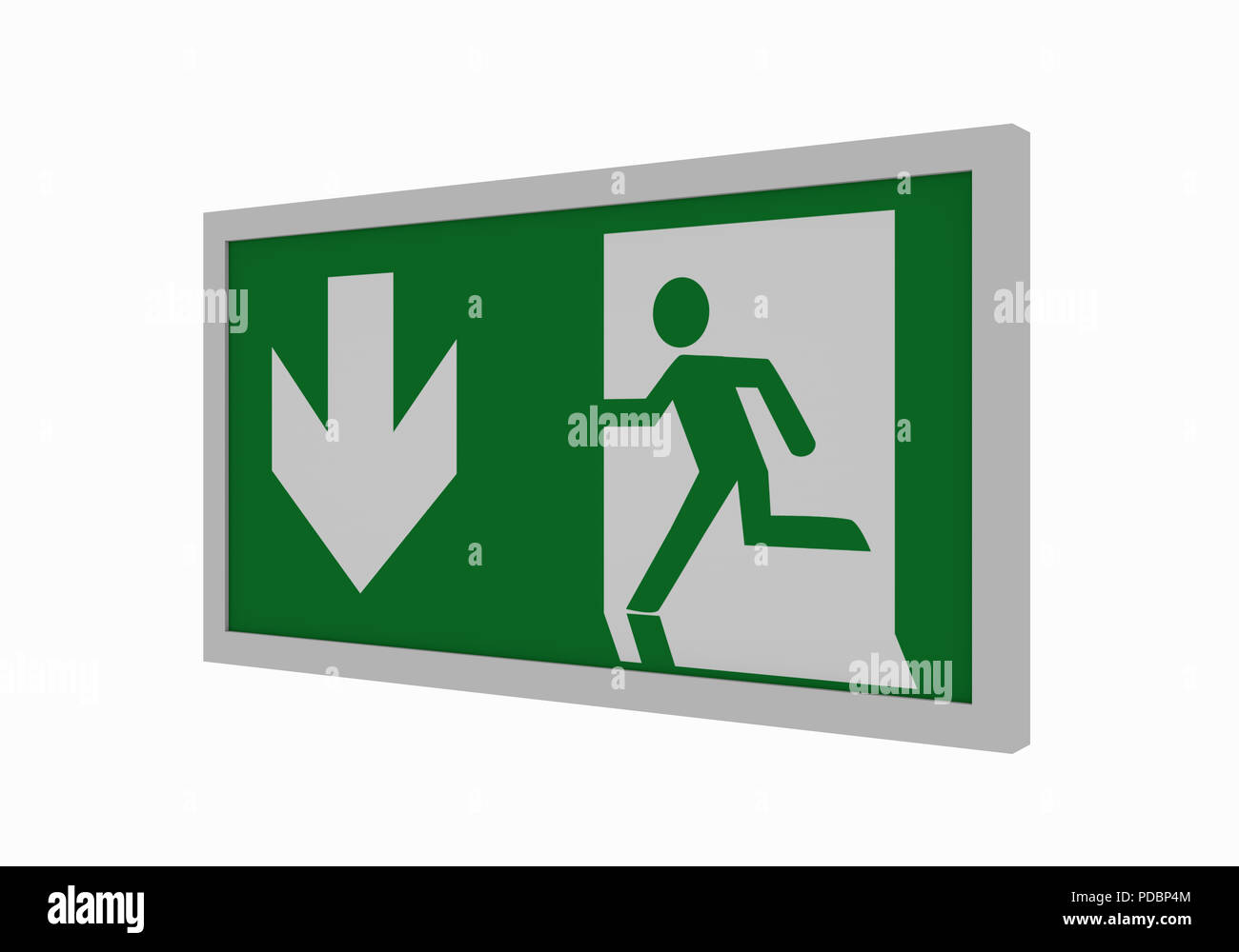 current escape signs according to ASR A1.3: emergency exit left ...