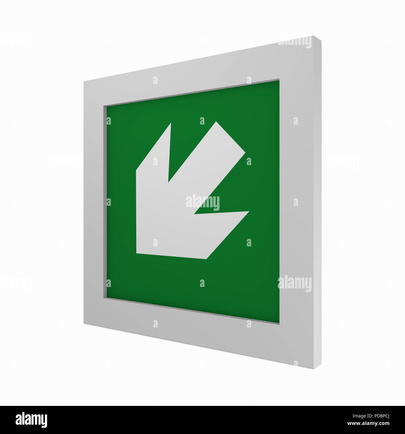 current escape signs according to ASR A1.3: Directional arrow left ...