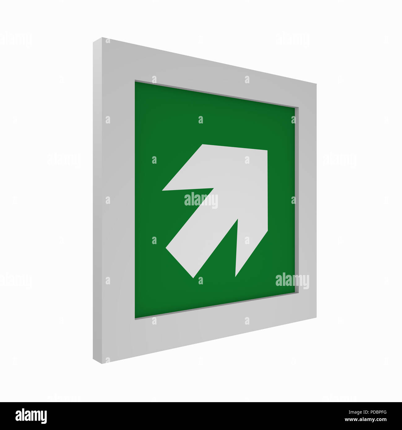 current escape signs according to ASR A1.3: Directional arrow right ...