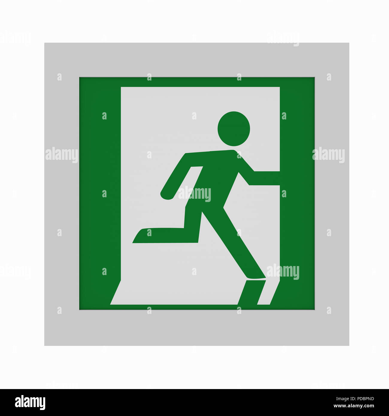 current escape signs according to ASR A1.3: emergency exit on the right ...