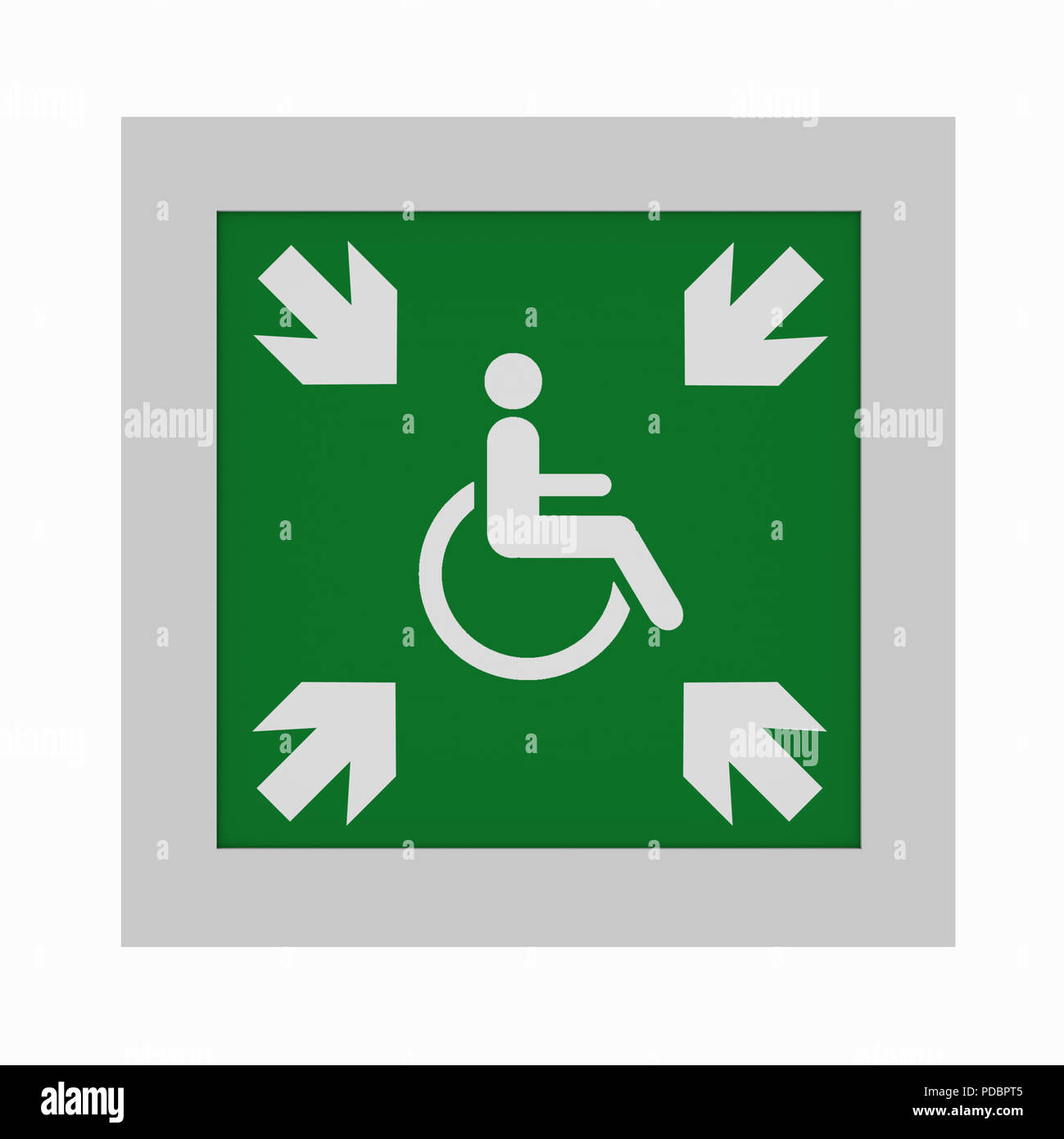 current escape signs according to ASR A1.3: provisional evacuation ...