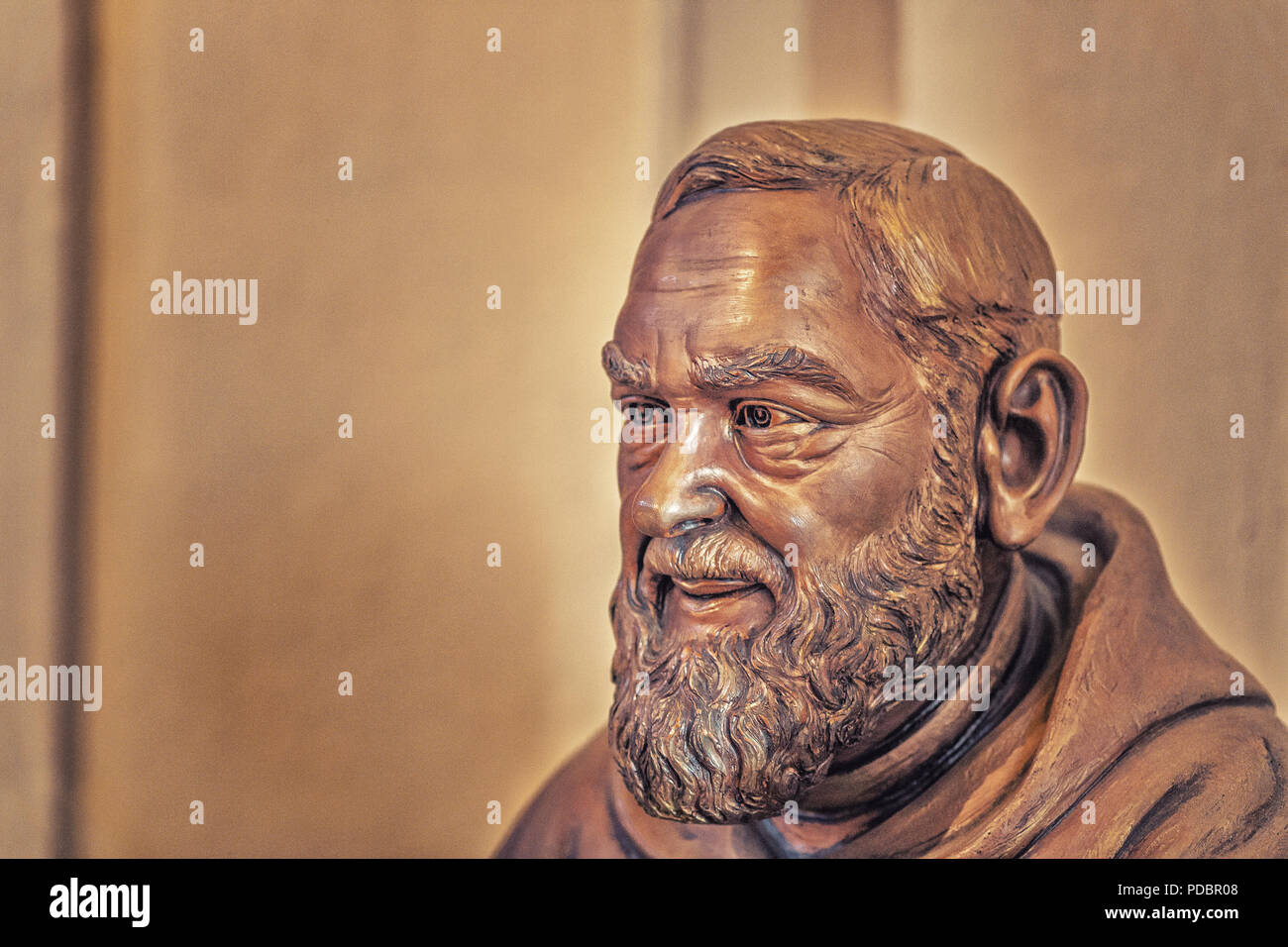 Statue of Saint Father Pious Stock Photo - Alamy