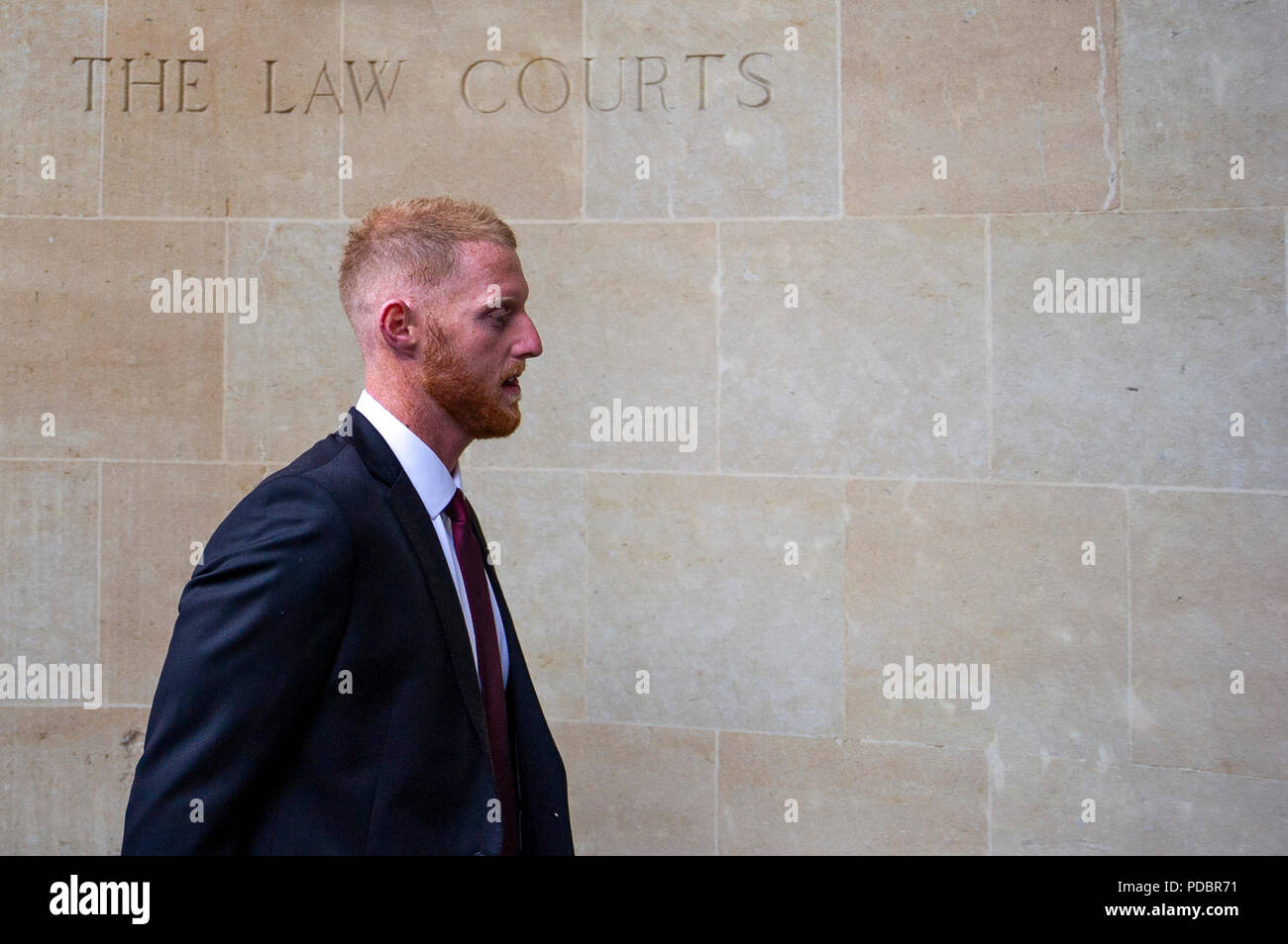 England cricketer Ben Stokes arrives at Bristol Crown Court for day ...