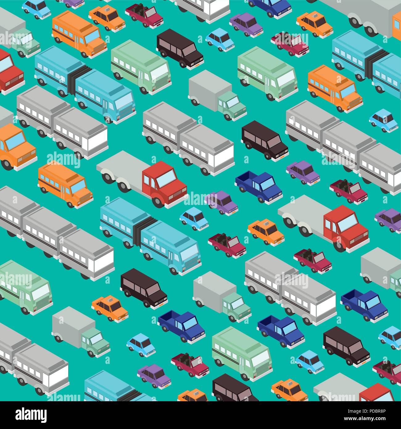 set cars isometrics proy pattern Stock Vector Image & Art - Alamy