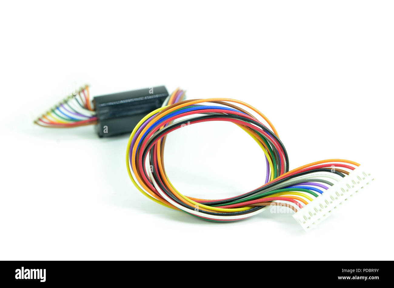 Powerline cables Cut Out Stock Images & Pictures - Alamy