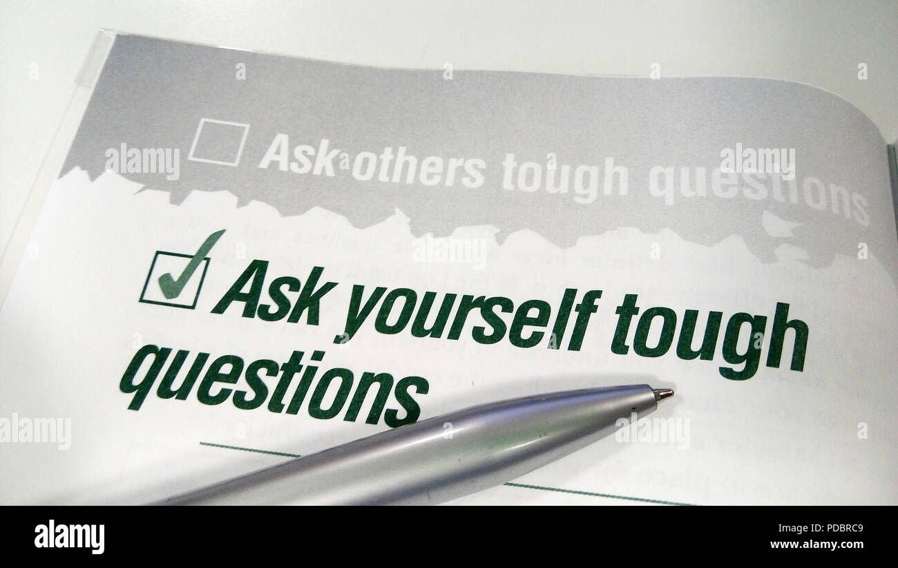 Ask yourself hi-res stock photography and images - Alamy