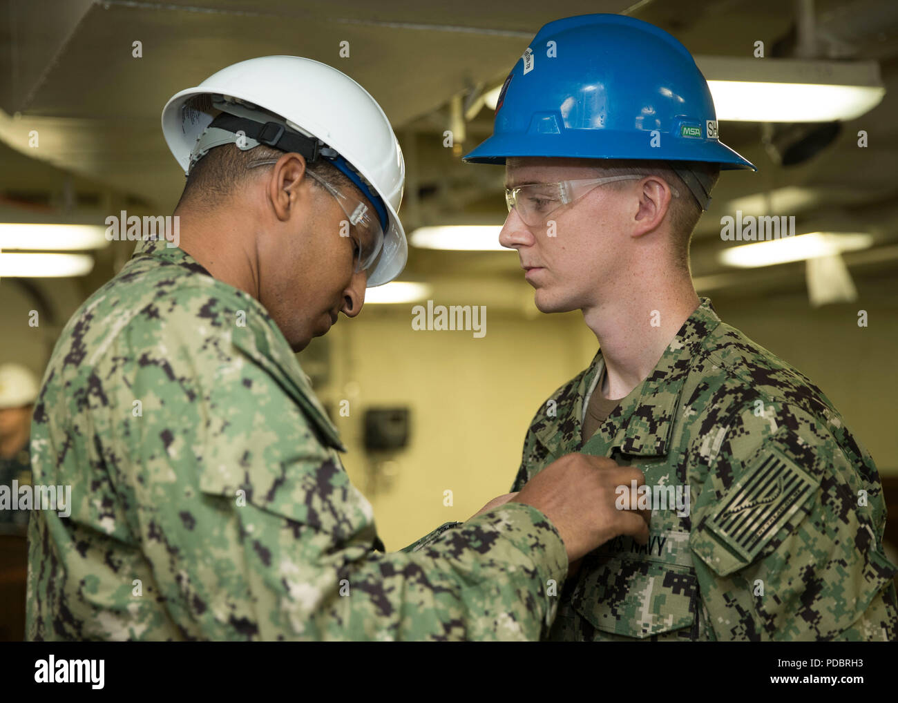 NEWPORT NEWS, Va. (Aug. 3, 2018) Ship's Serviceman 3rd Class Kiersten ...