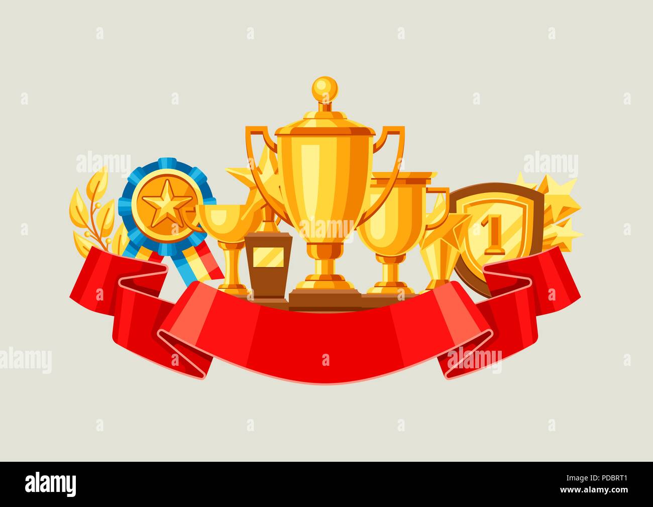 Awards and trophy background Stock Vector Image & Art - Alamy