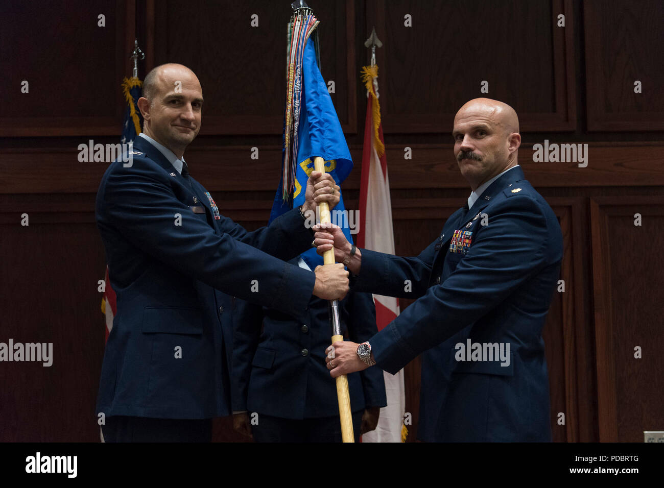 Maj. Robert Stimpson assumes command of the 100th Fighter Squadron from ...