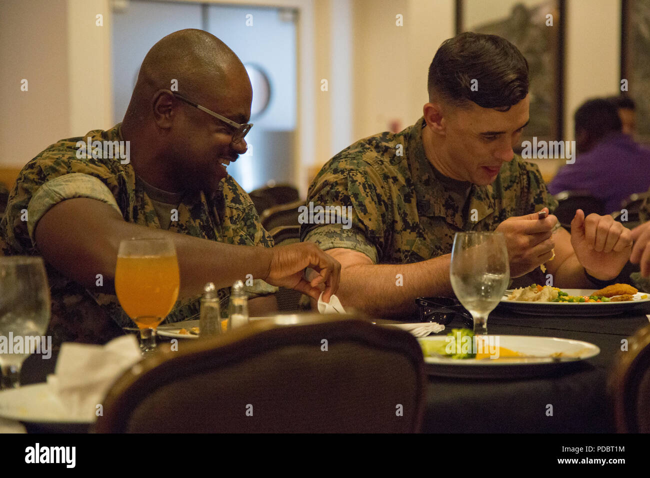 CAMP HANSEN, OKINAWA, Japan- Members from the Hansen Outlaws enjoy a ...