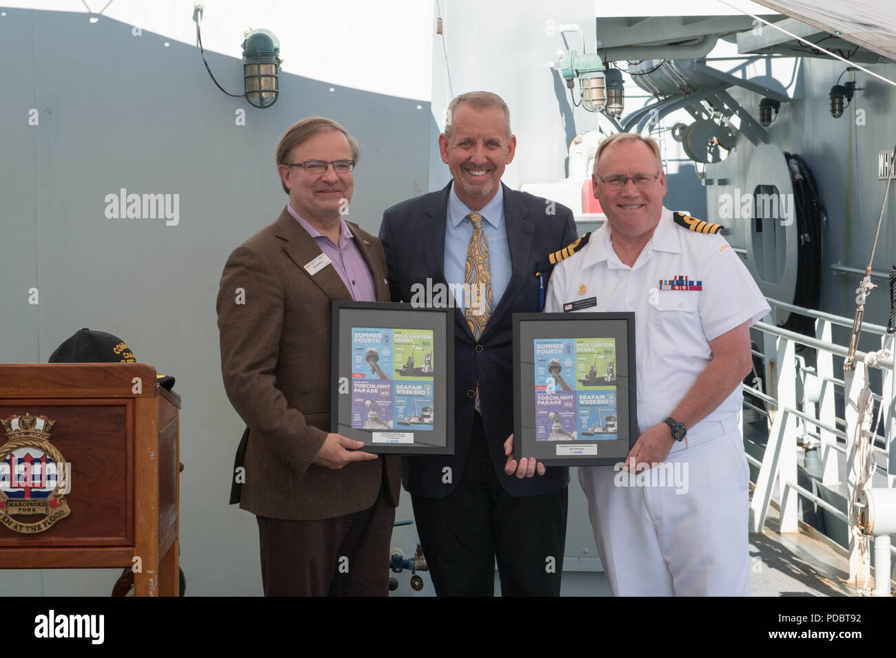 180804-N-DA737-0086 SEATTLE (August 4, 2018) Michael Woof, consul and ...