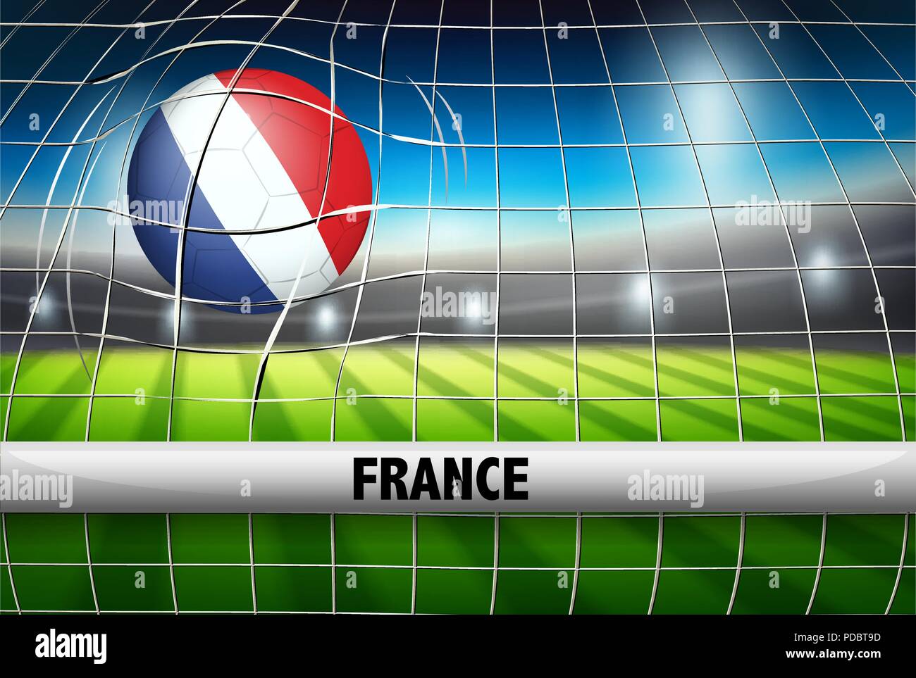 France soccer ball flag illustration Stock Vector Image & Art - Alamy