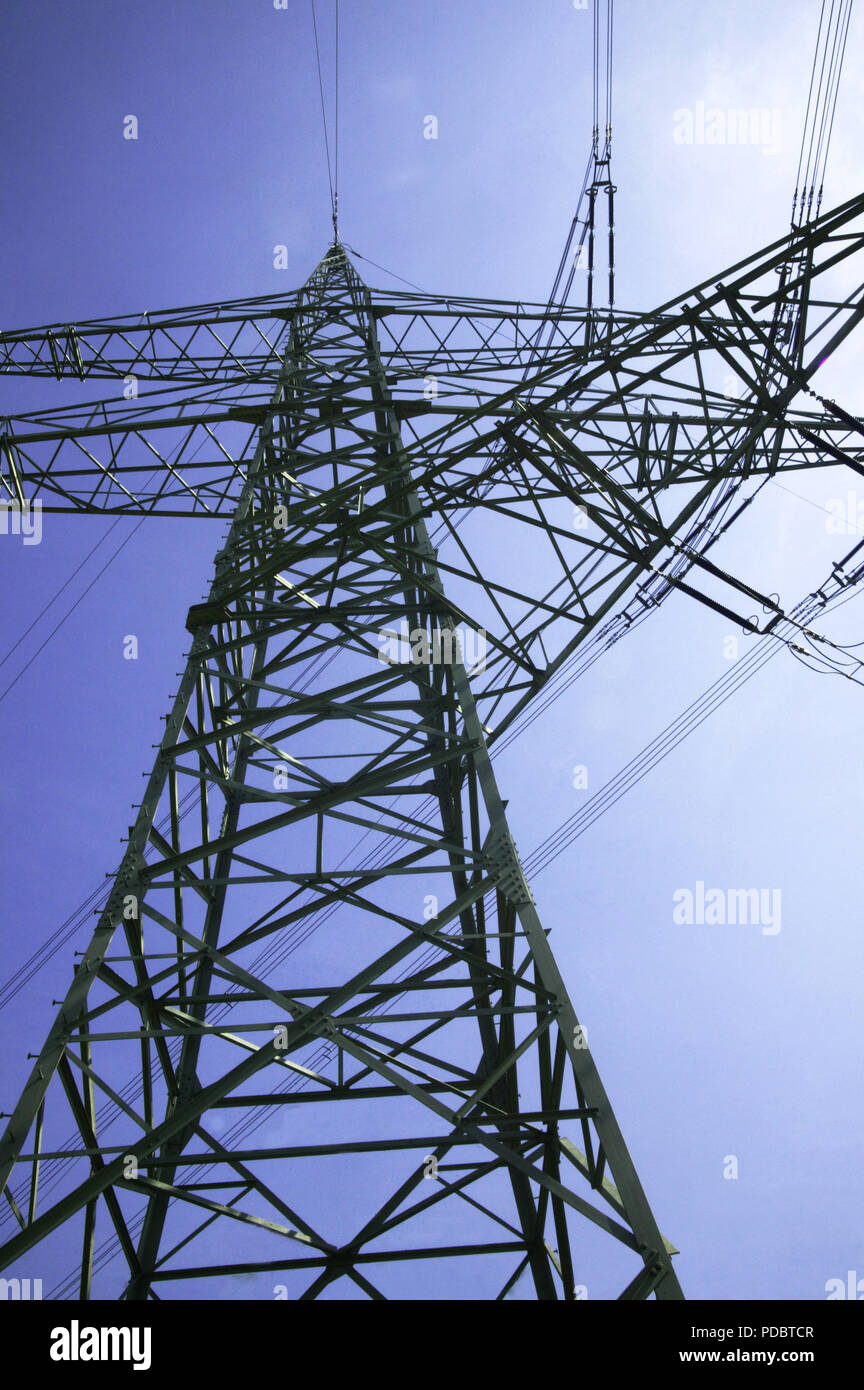 Power, line, electricity, cable Stock Photo - Alamy