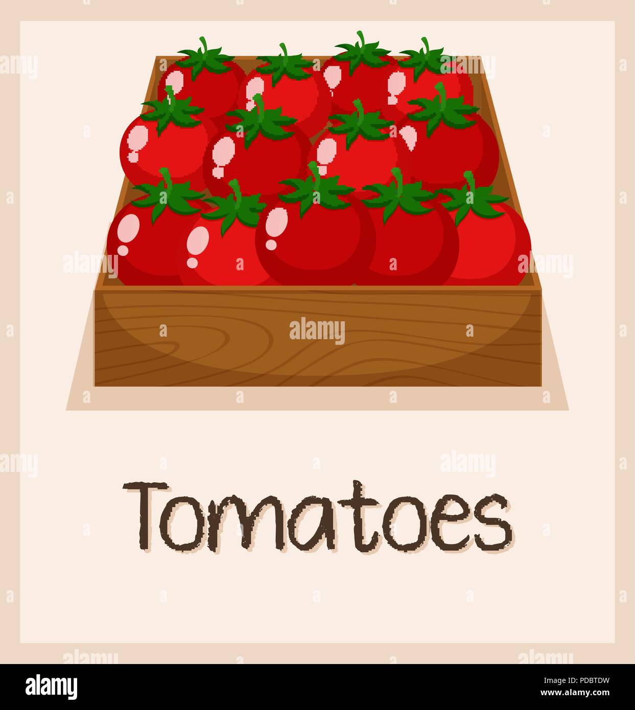 A tomato in the box illustration Stock Vector Image & Art - Alamy
