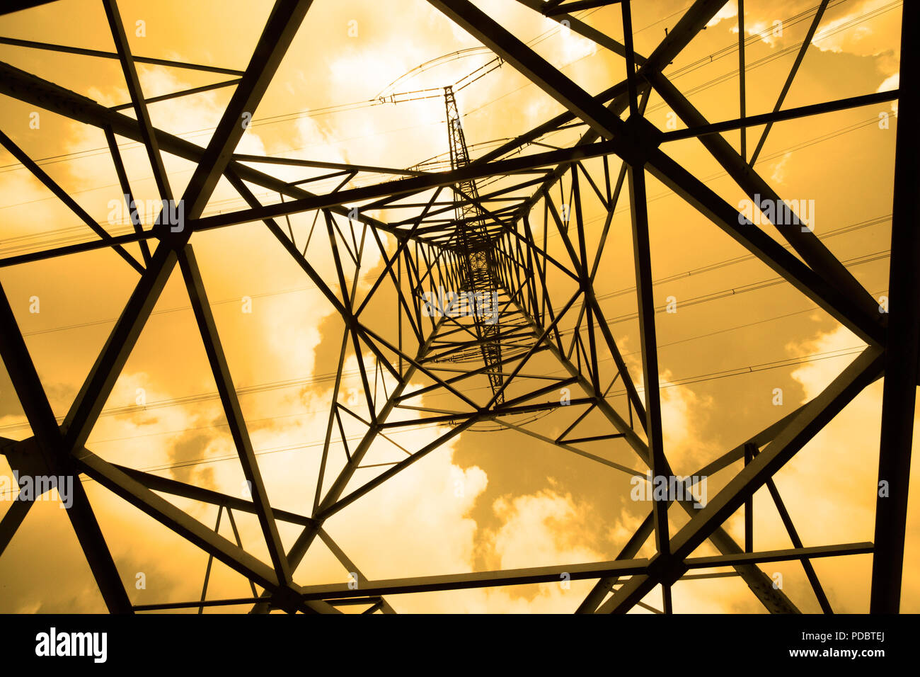 Power, line, electricity, cable Stock Photo - Alamy