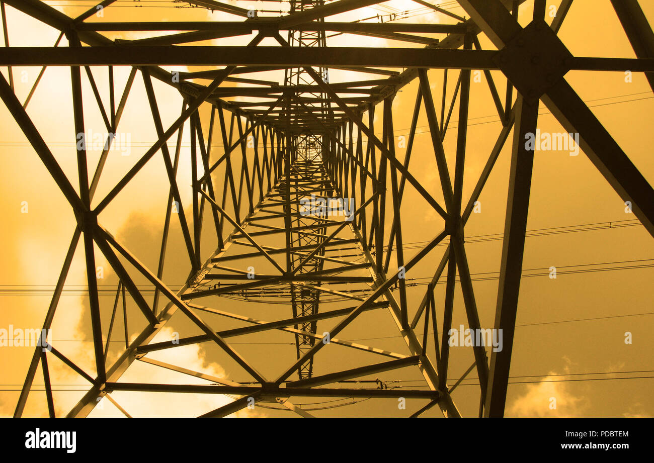 Power, line, electricity, cable Stock Photo - Alamy