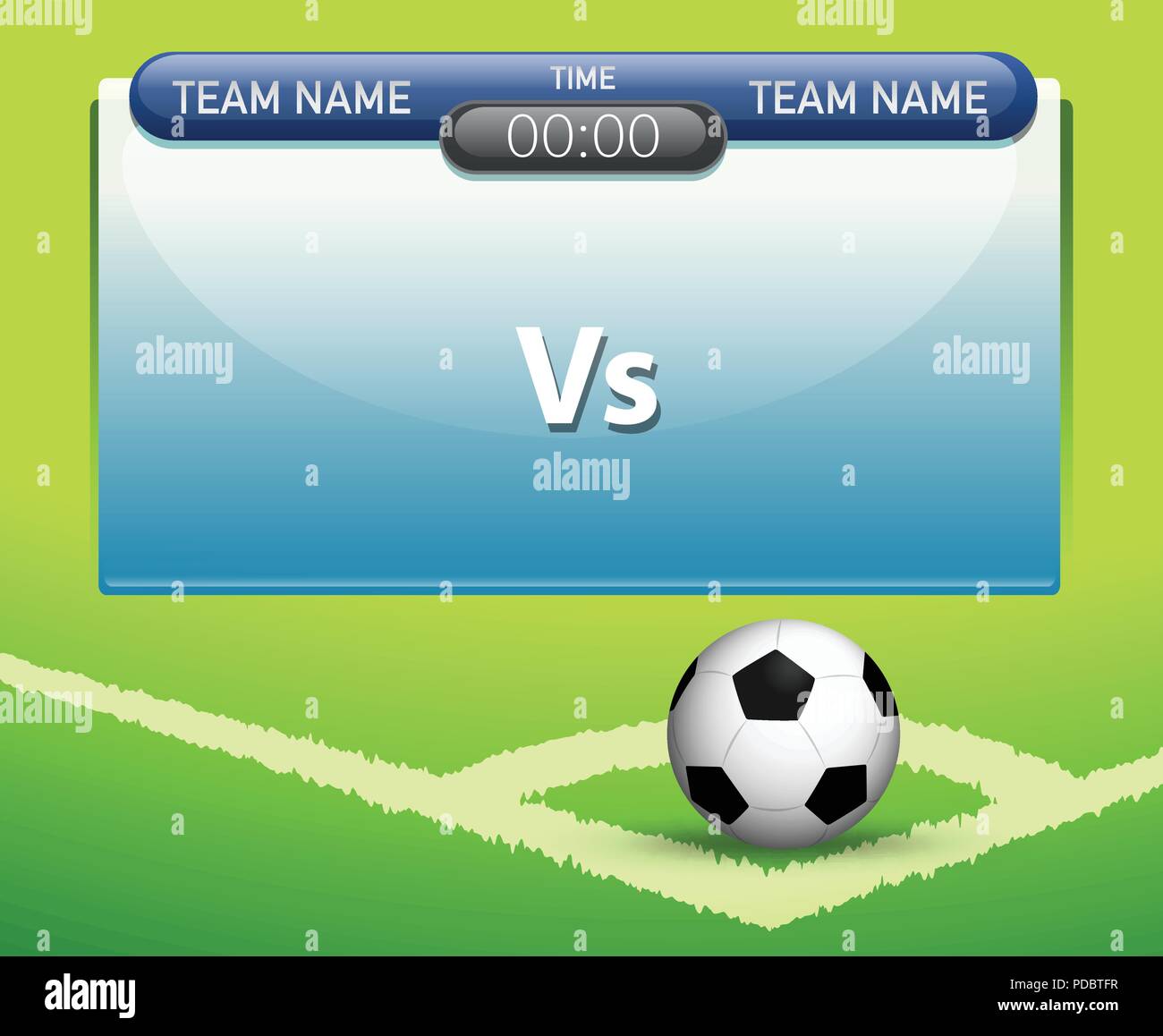 A soccer scoreboard template illustration Stock Vector Image & Art - Alamy