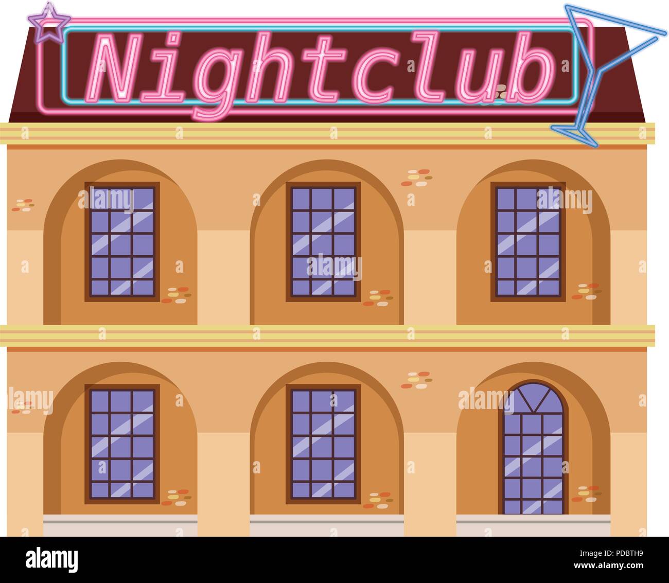Outside a nightclub Stock Vector Images - Alamy
