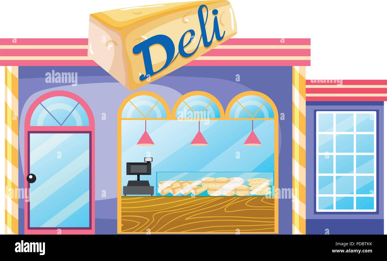 Deli scene Stock Vector Images - Alamy
