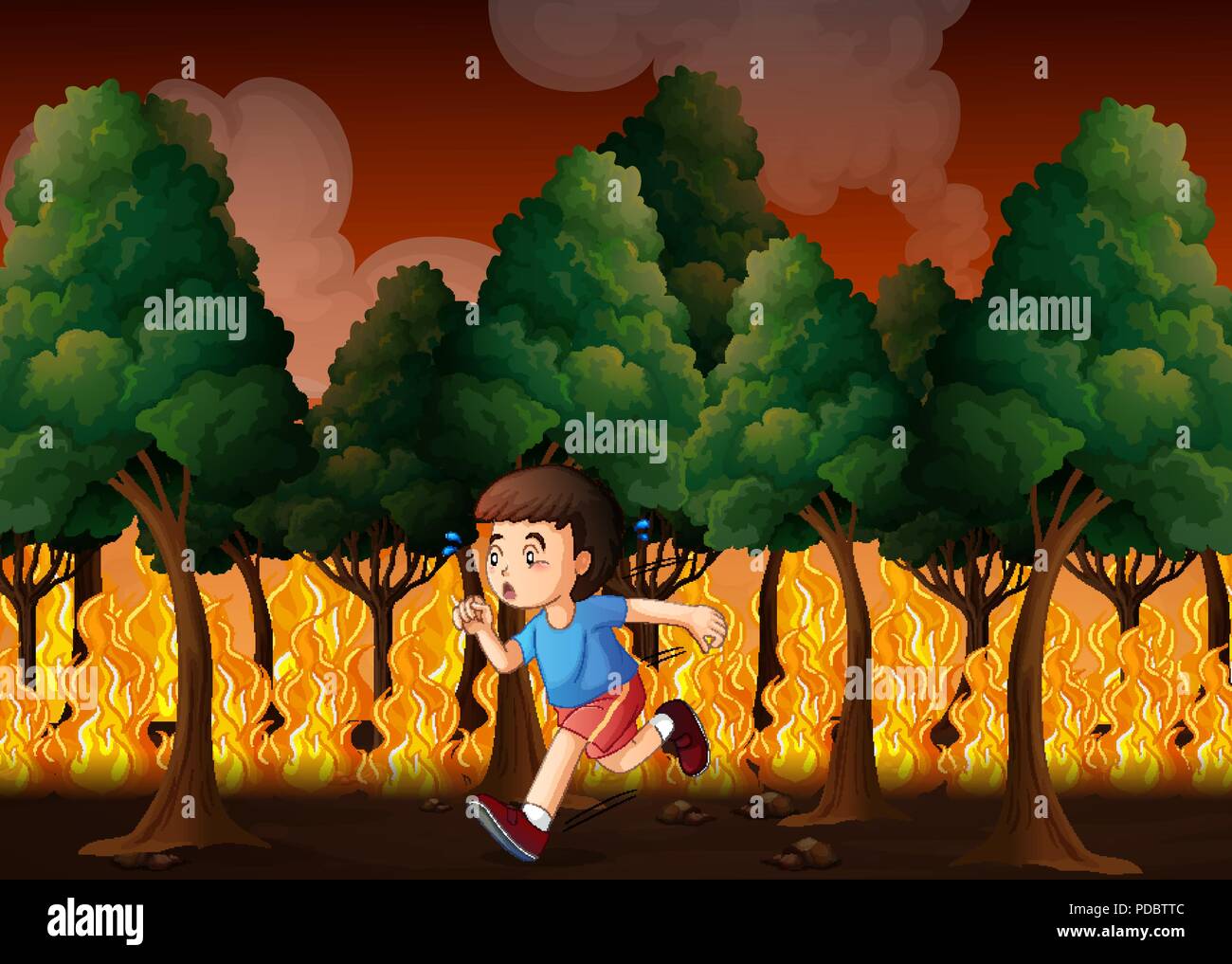 Running away scared human hi-res stock photography and images - Alamy