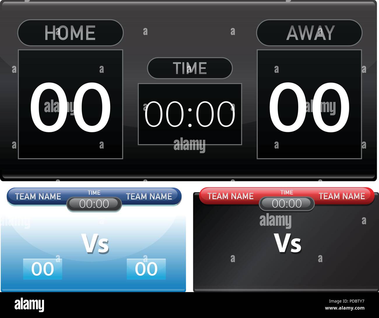 A set of scoreboard template illustration Stock Vector Image & Art - Alamy