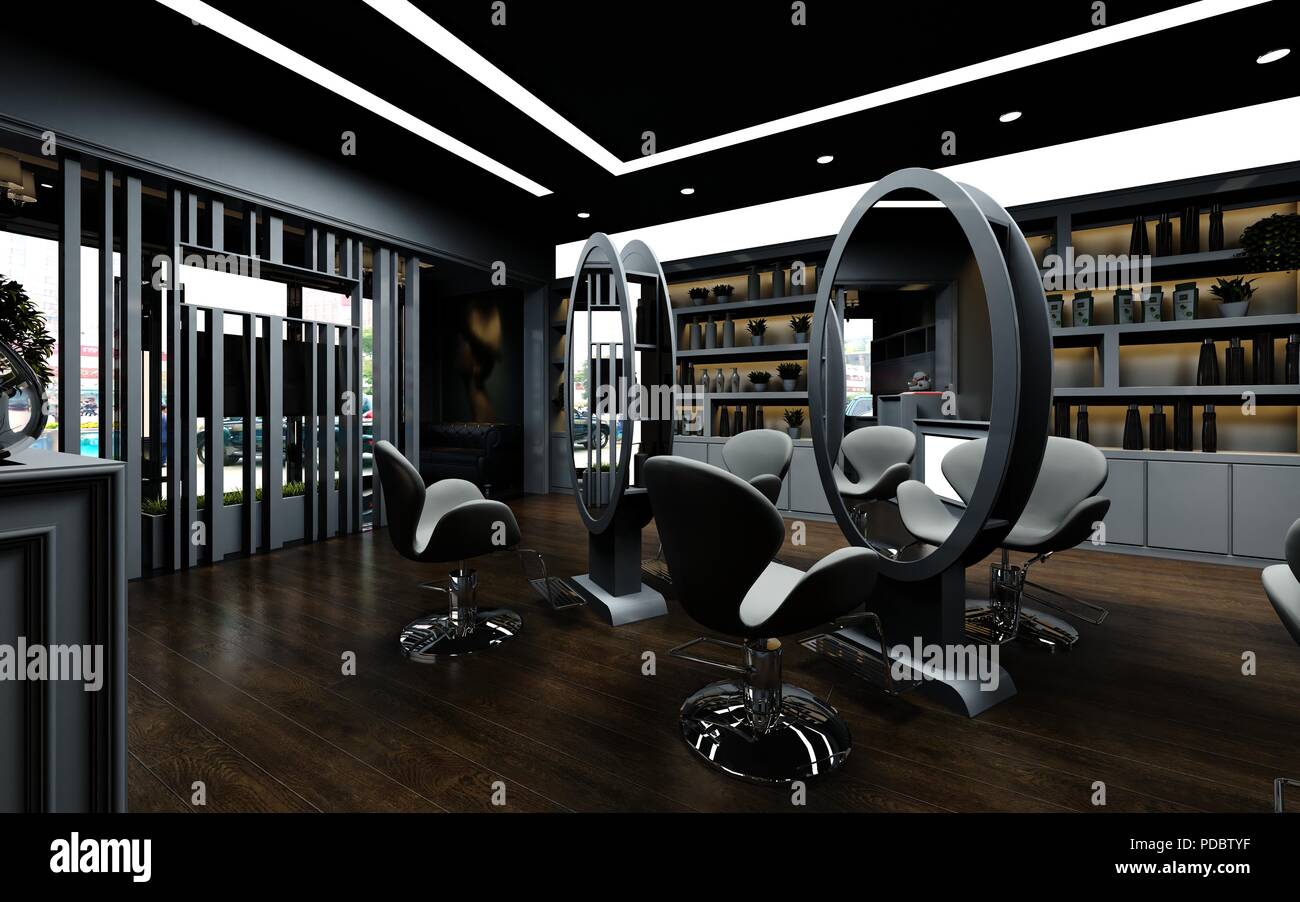 3d render of beauty saloon Stock Photo - Alamy
