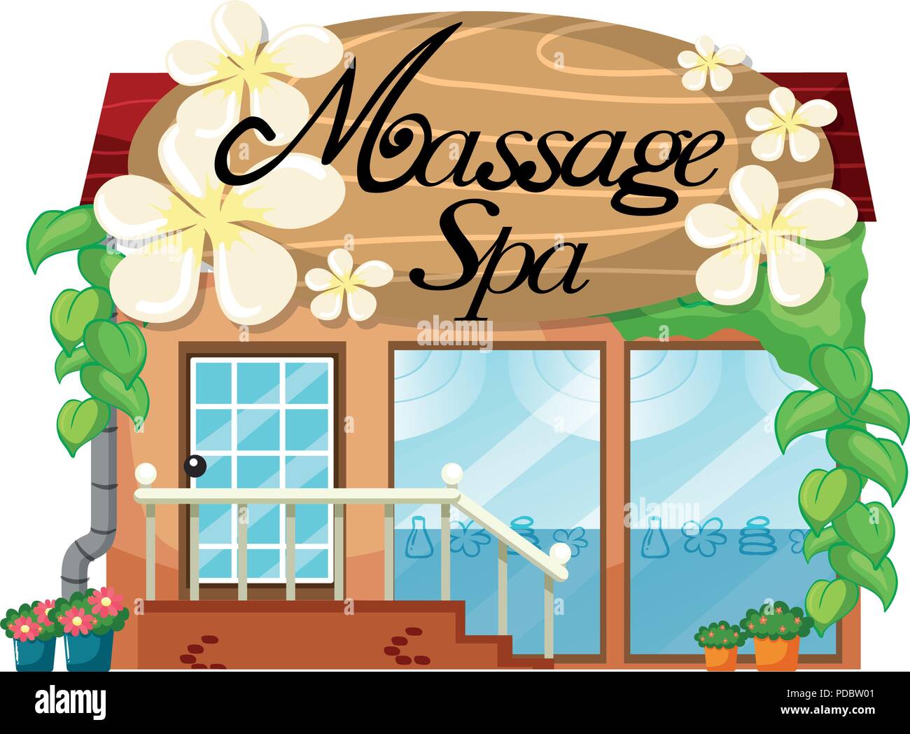 Spa Massage Clipart