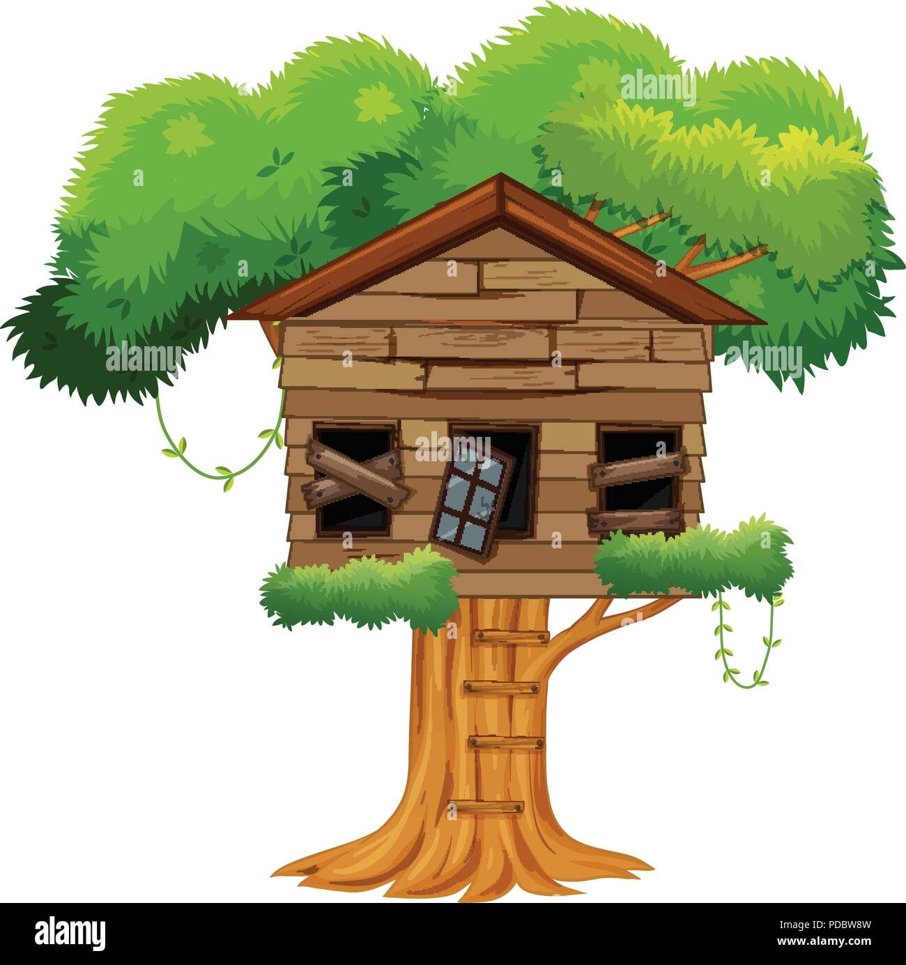 Broken Tree Clip Art