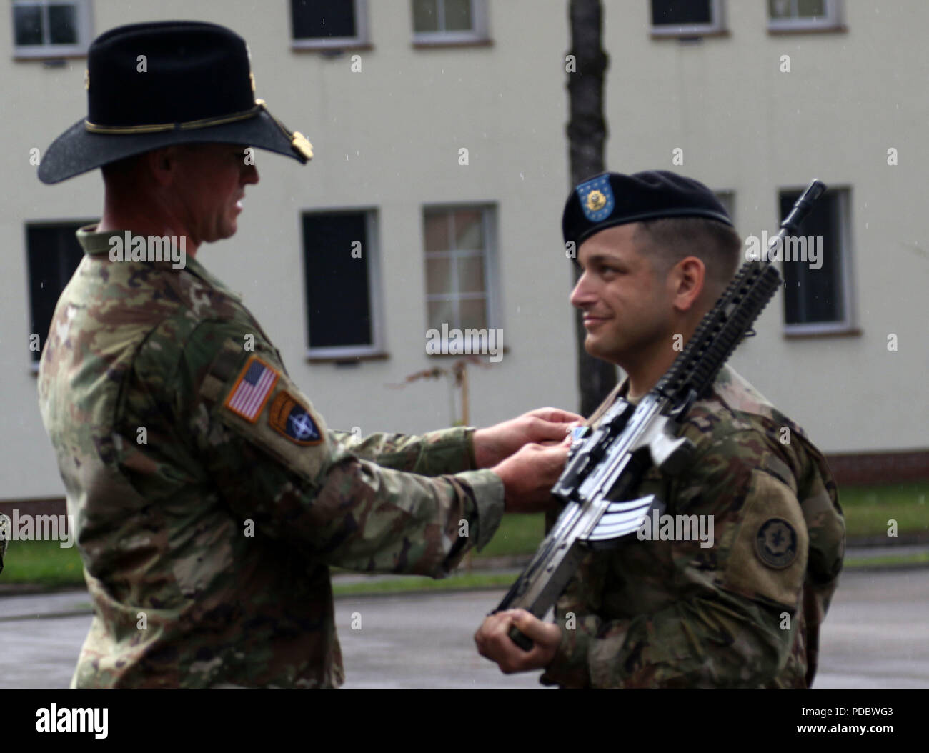 Ltc. Col. Timothy Wright [left], the commander of the 1st Squadron, 2nd ...