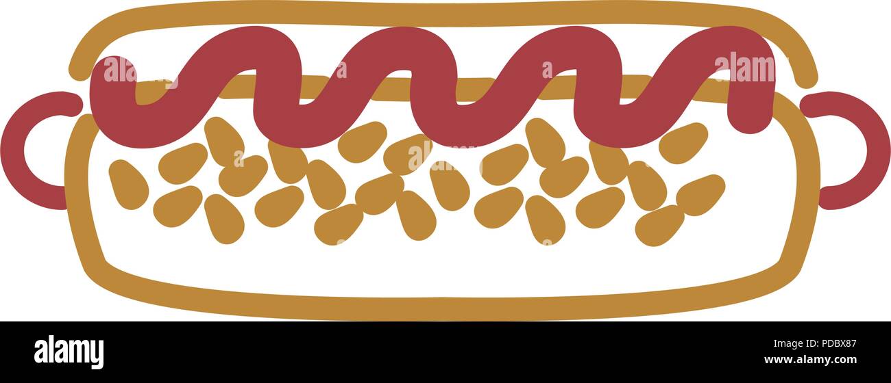 hot dog fast food icon Stock Vector Image & Art - Alamy