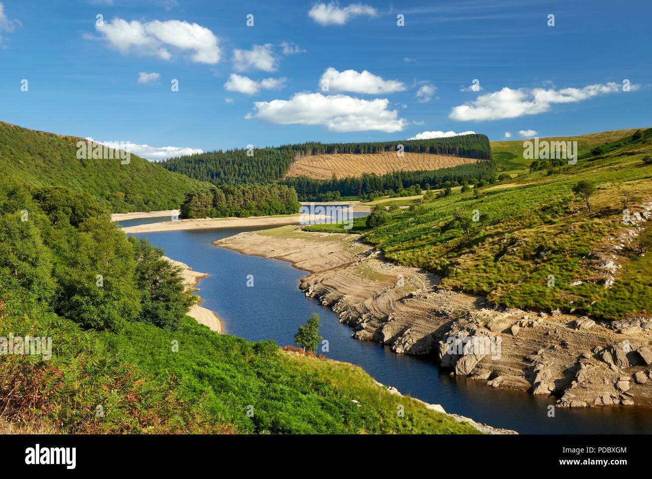 Pen-y-Garreg Reservoir Elan Valley Rhayader Powys Wales UK Stock Photo ...