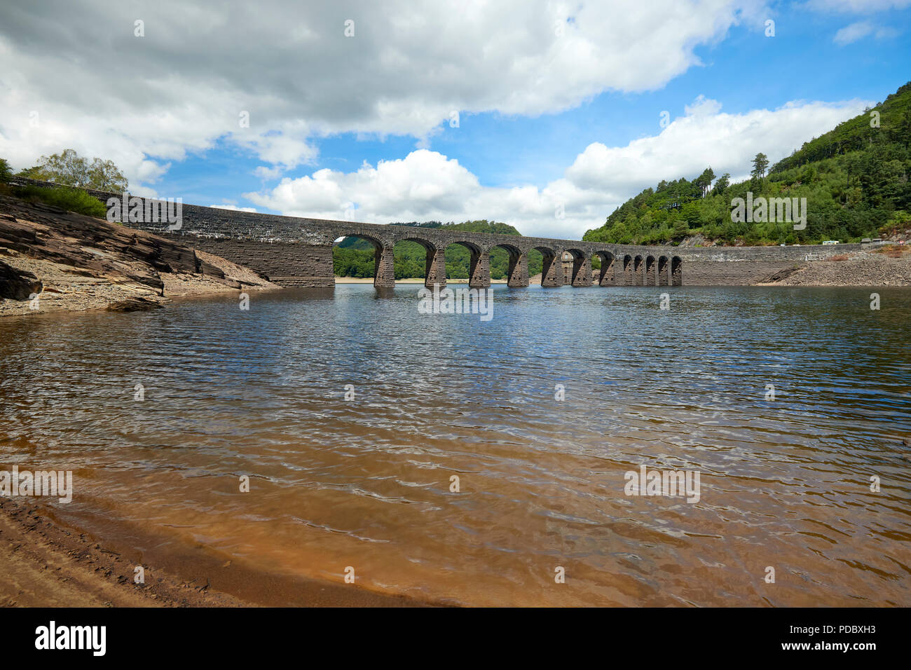 Garreg Ddu Dam Elan Valley Rhayader Powys Wales UK Stock Photo - Alamy