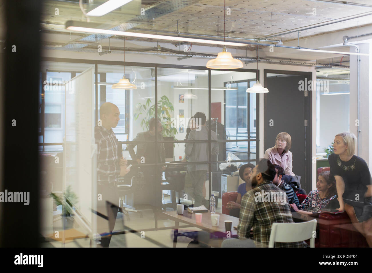 Business people working in modern office Stock Photo - Alamy
