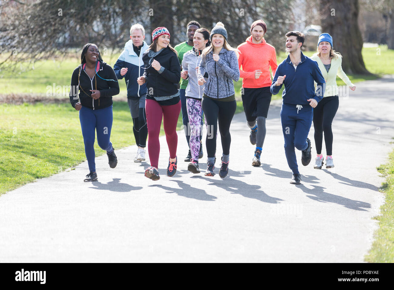 Runner running in front hi-res stock photography and images - Alamy