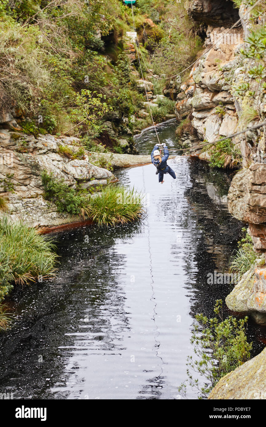 Woman over a stream hi-res stock photography and images - Alamy