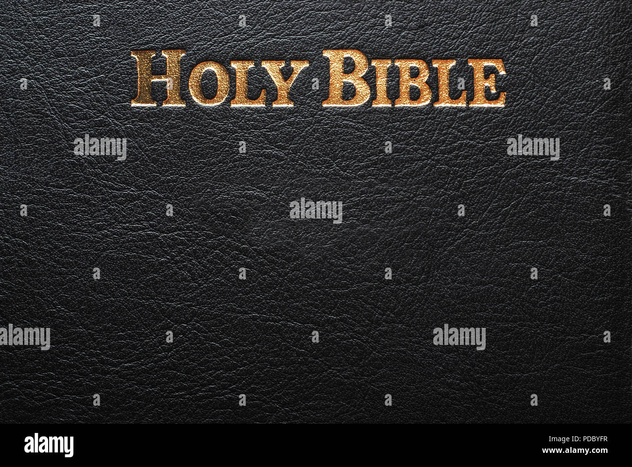 holy bible, frontcover detail, black leather Stock Photo - Alamy