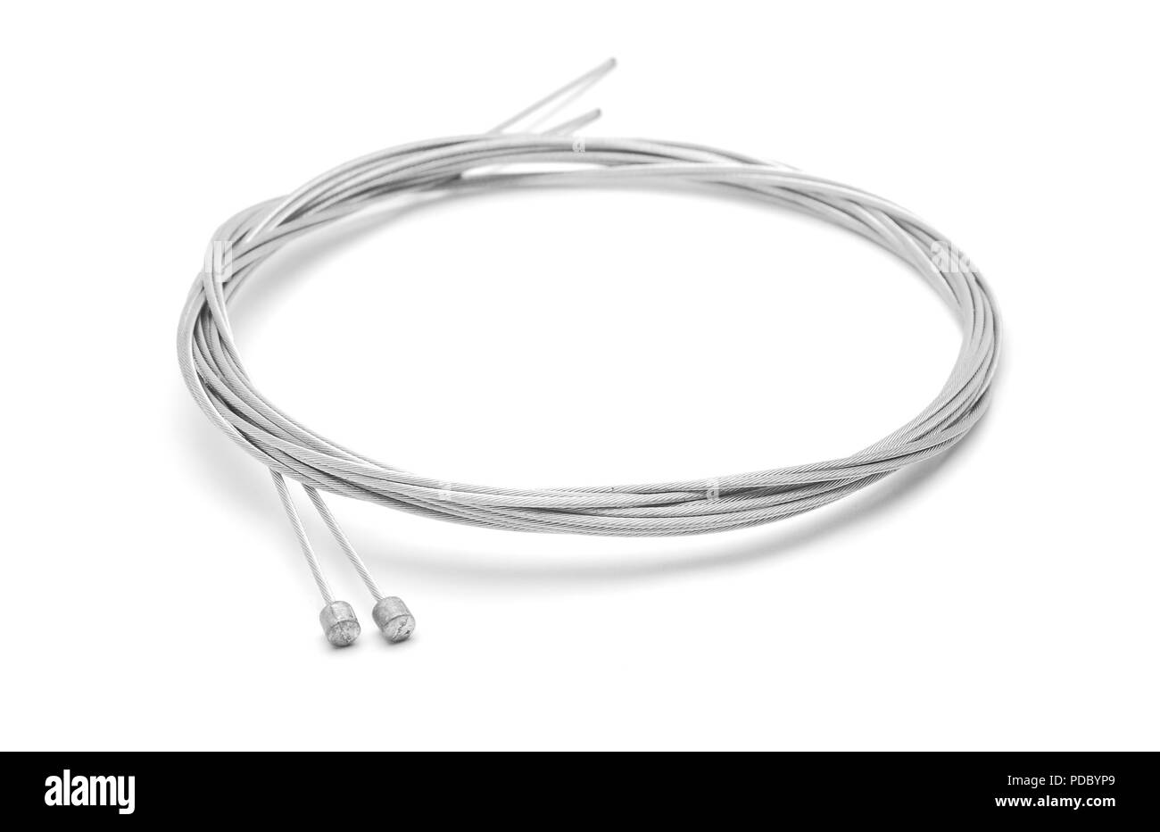 steel cable reel isolated on white Stock Photo - Alamy