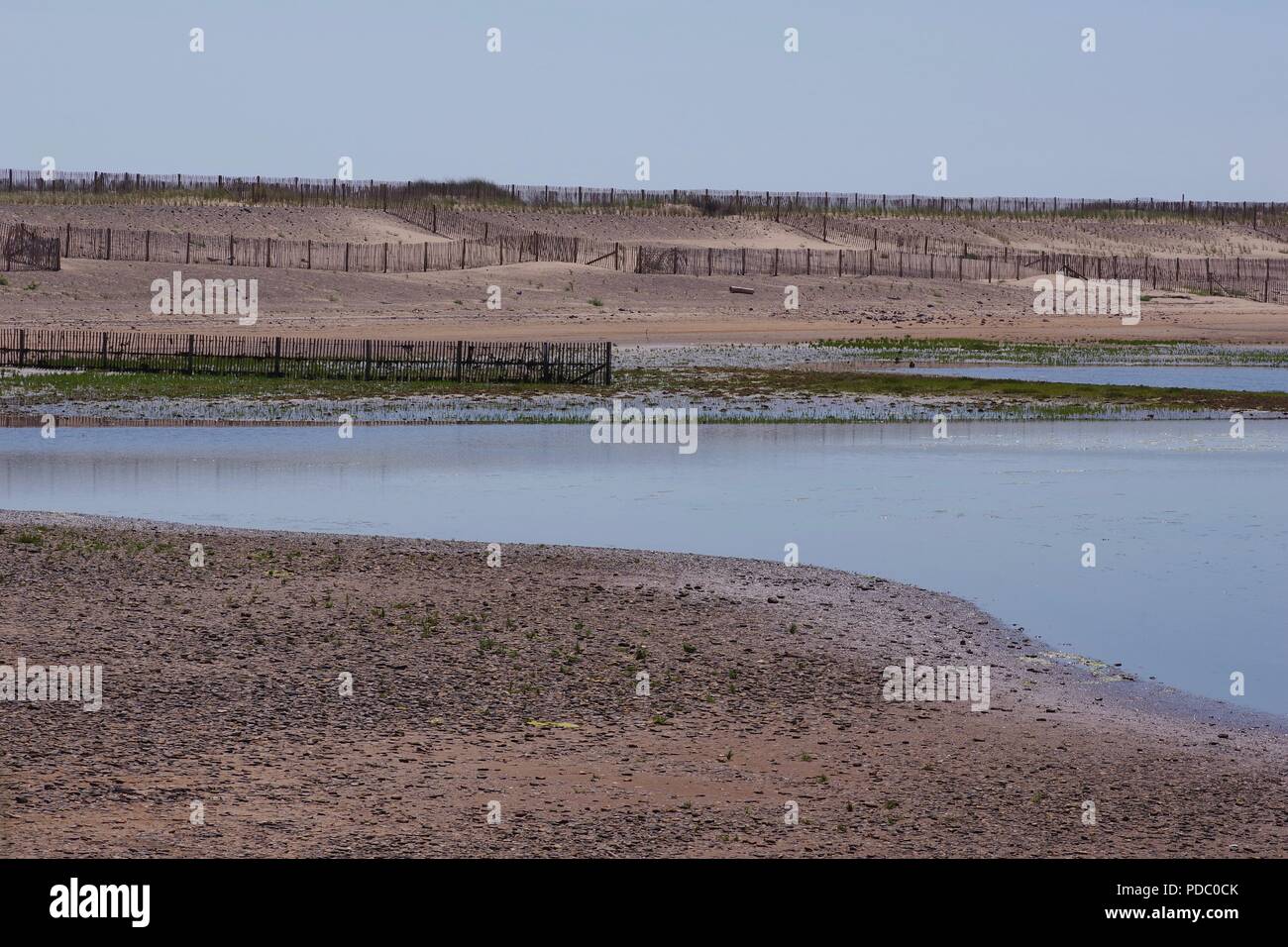 Beach Replenished and Profiled Sand Dunes of Dawlish Warren Sand Spit ...