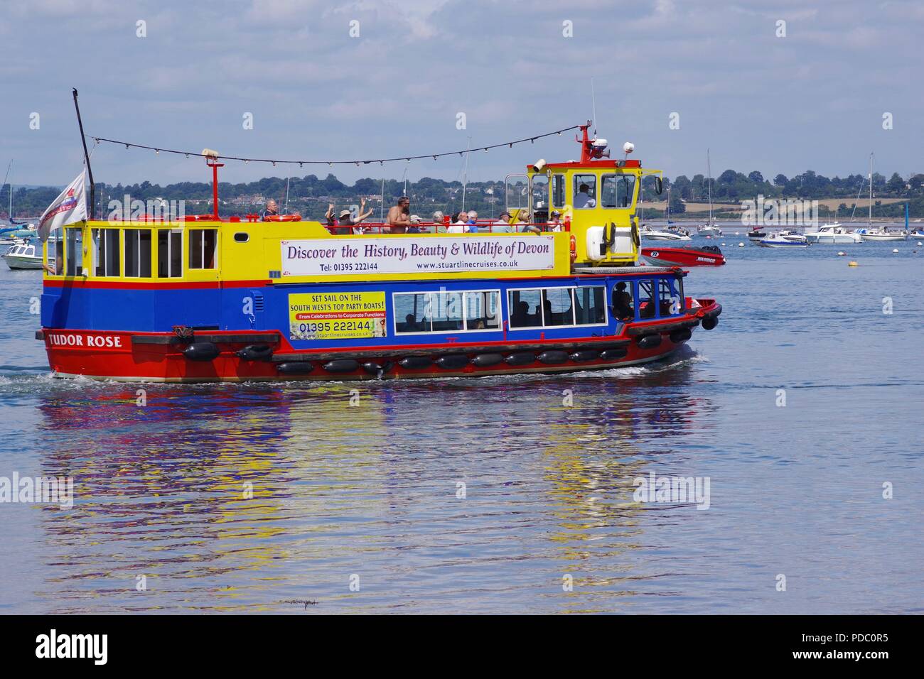 Pride of Exmouth, Stuart Line Cruises Ferry Boat on the Exe Estuary ...