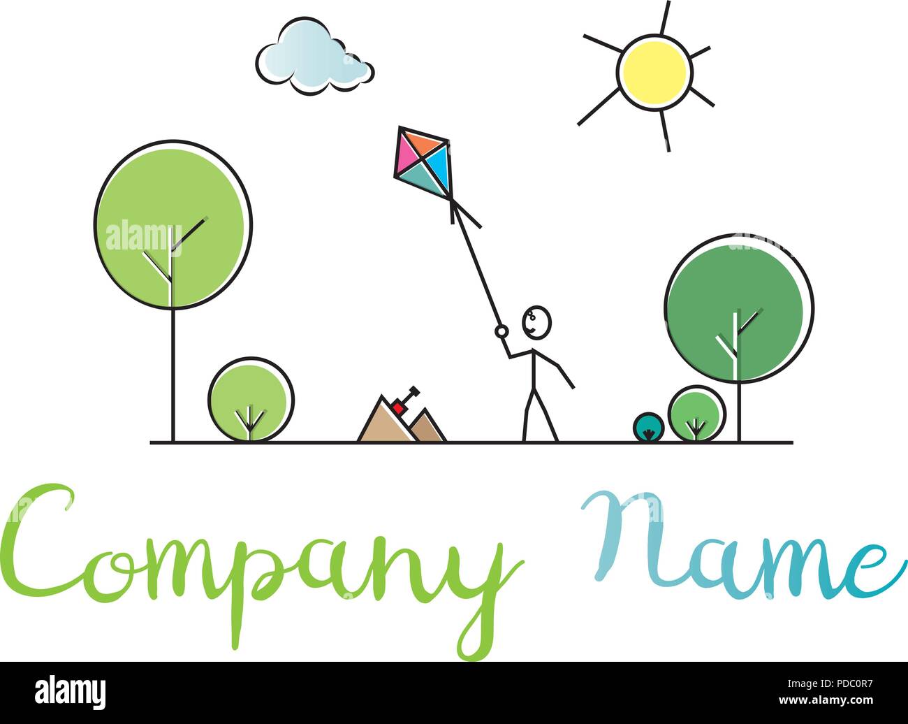 Nature playgrounds vector logo image Stock Vector Image & Art - Alamy