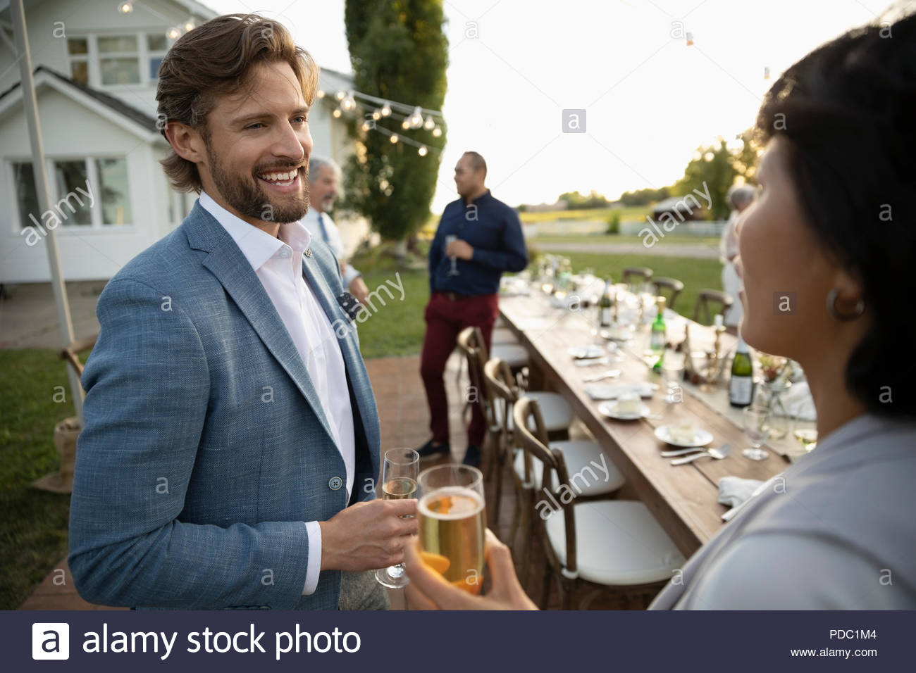 Champagne reception hi-res stock photography and images - Alamy