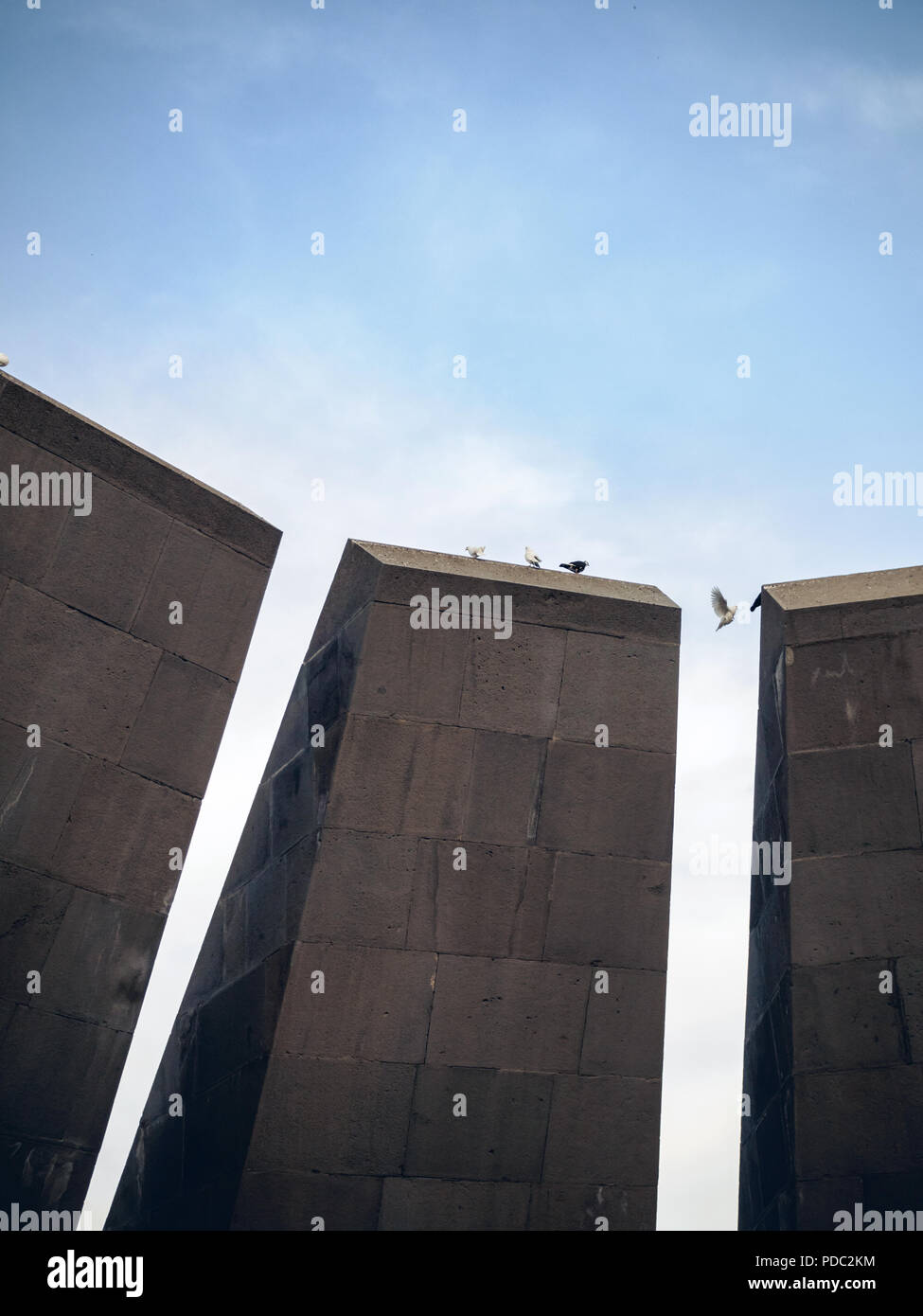 partial view of Armenian Genocide memorial complex Tsitsernakaberd ...