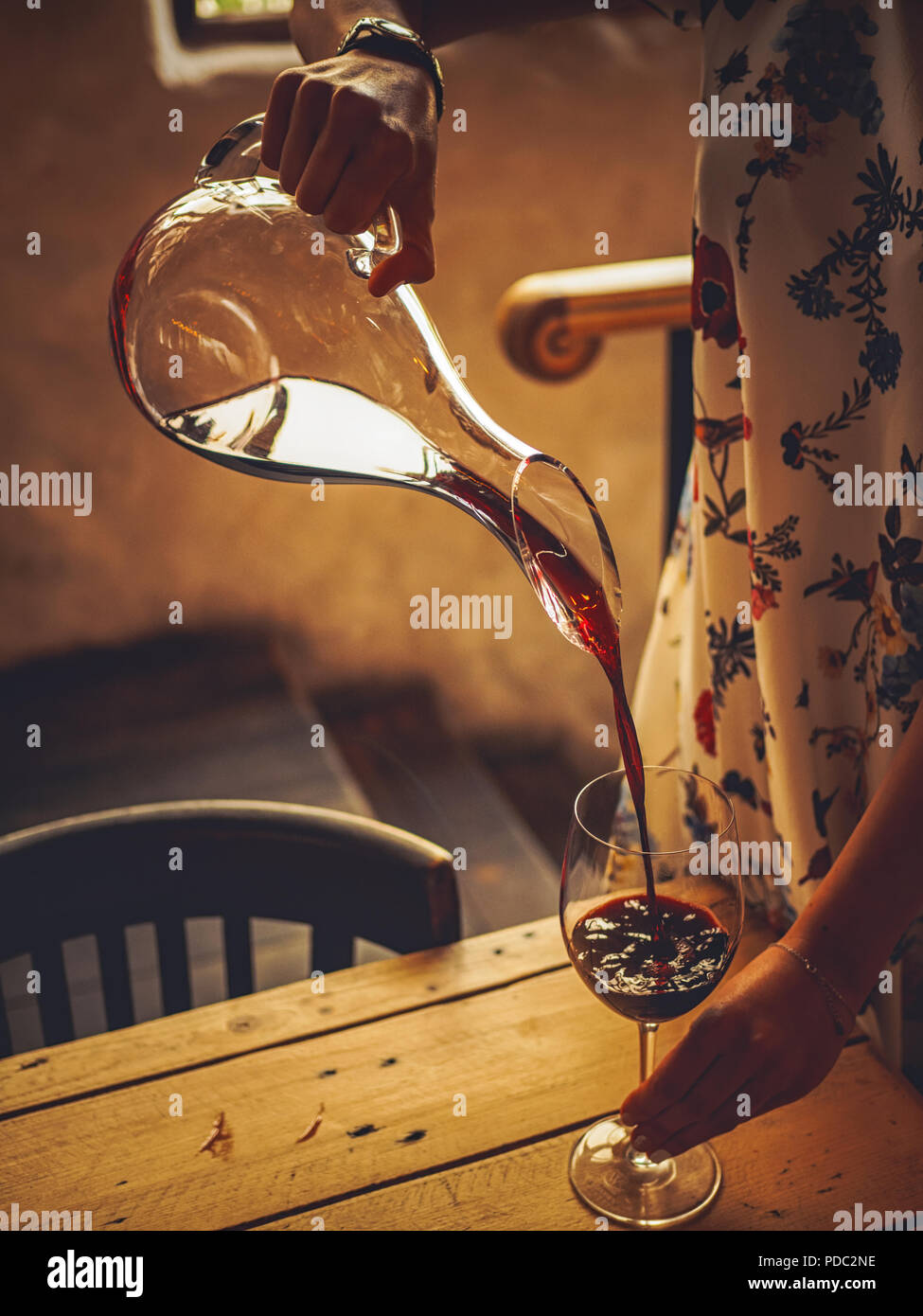 Pouring Into Shot Glass High Resolution Stock Photography and Images ...