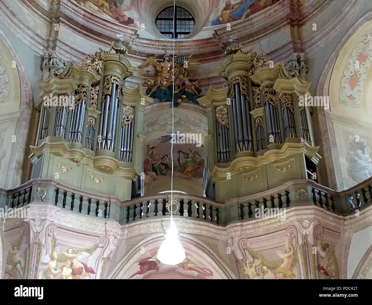 old baroque organ in church Stock Photo - Alamy