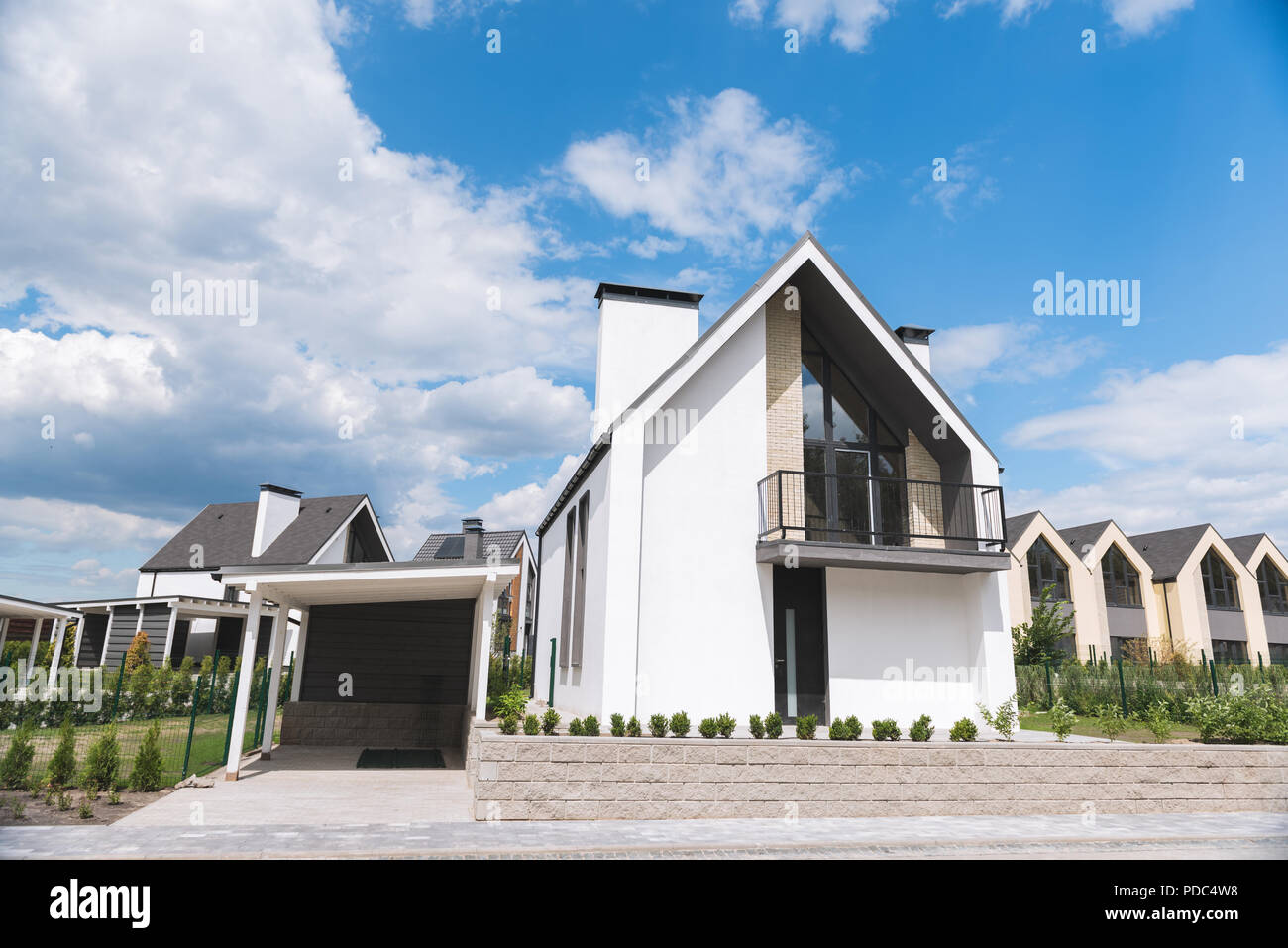 Close up of a nice modern house Stock Photo - Alamy