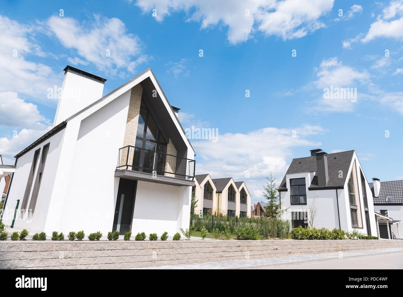 Residential area with modern houses Stock Photo - Alamy