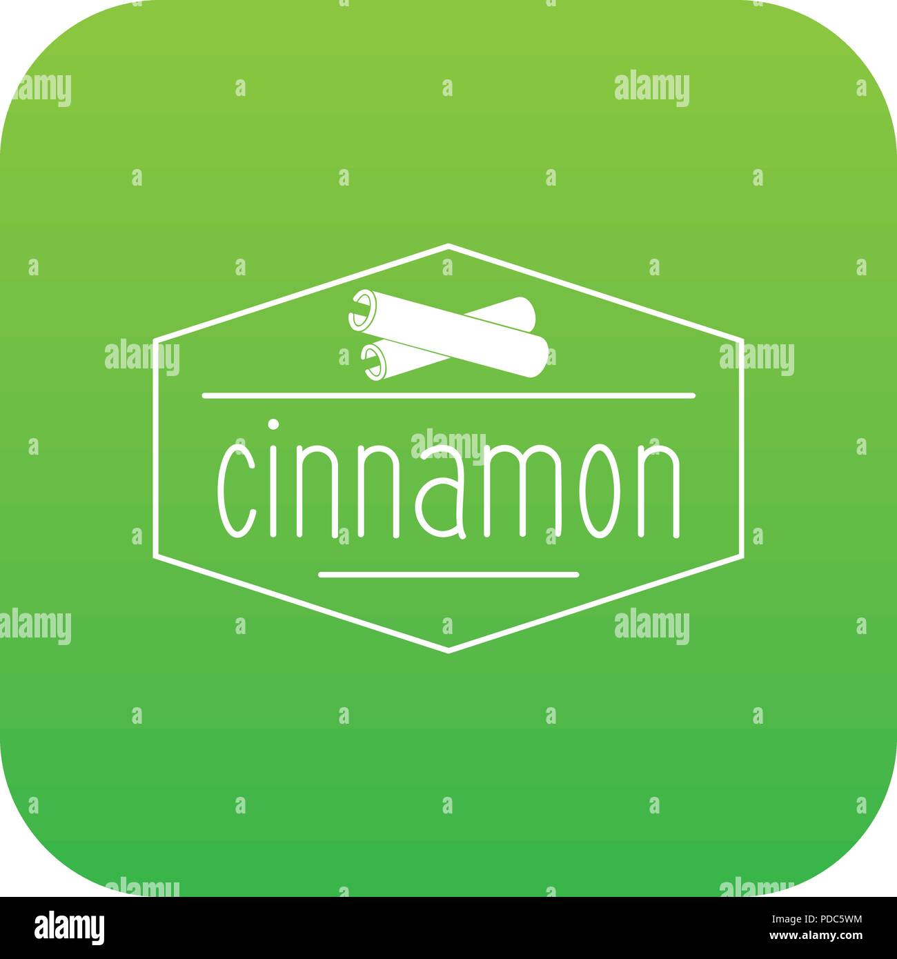 cinnamon icon green vector Stock Vector Image & Art - Alamy